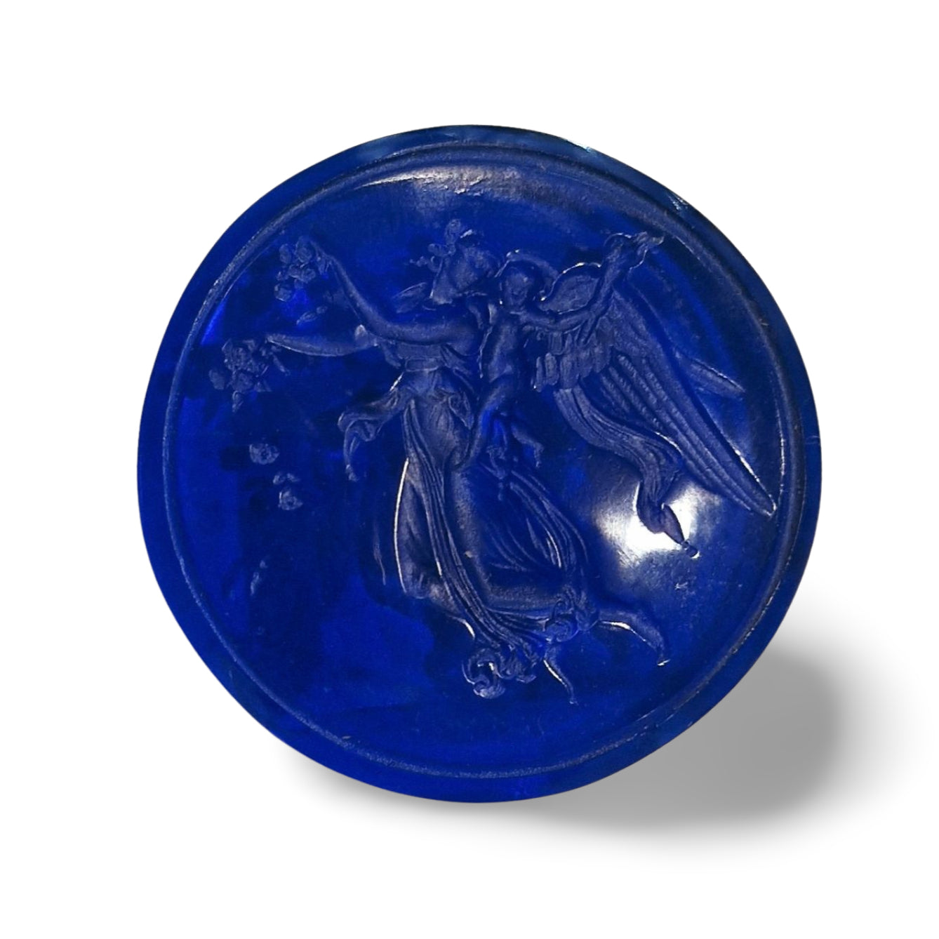 Glass Medallion: Venus as Night – Etruria Antiques Gallery