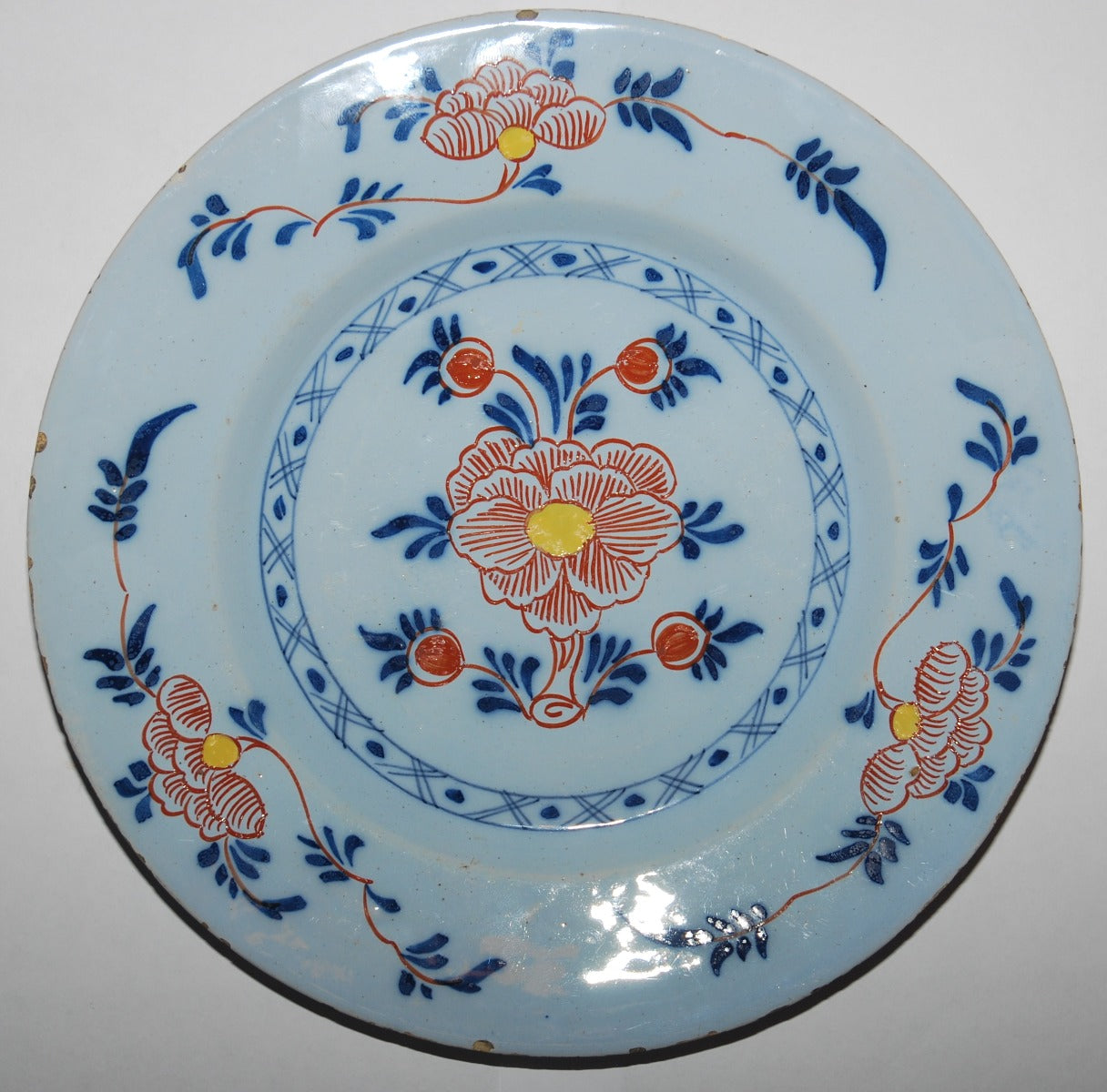 Polychrome Delftware Plate – Etruria Antiques Gallery