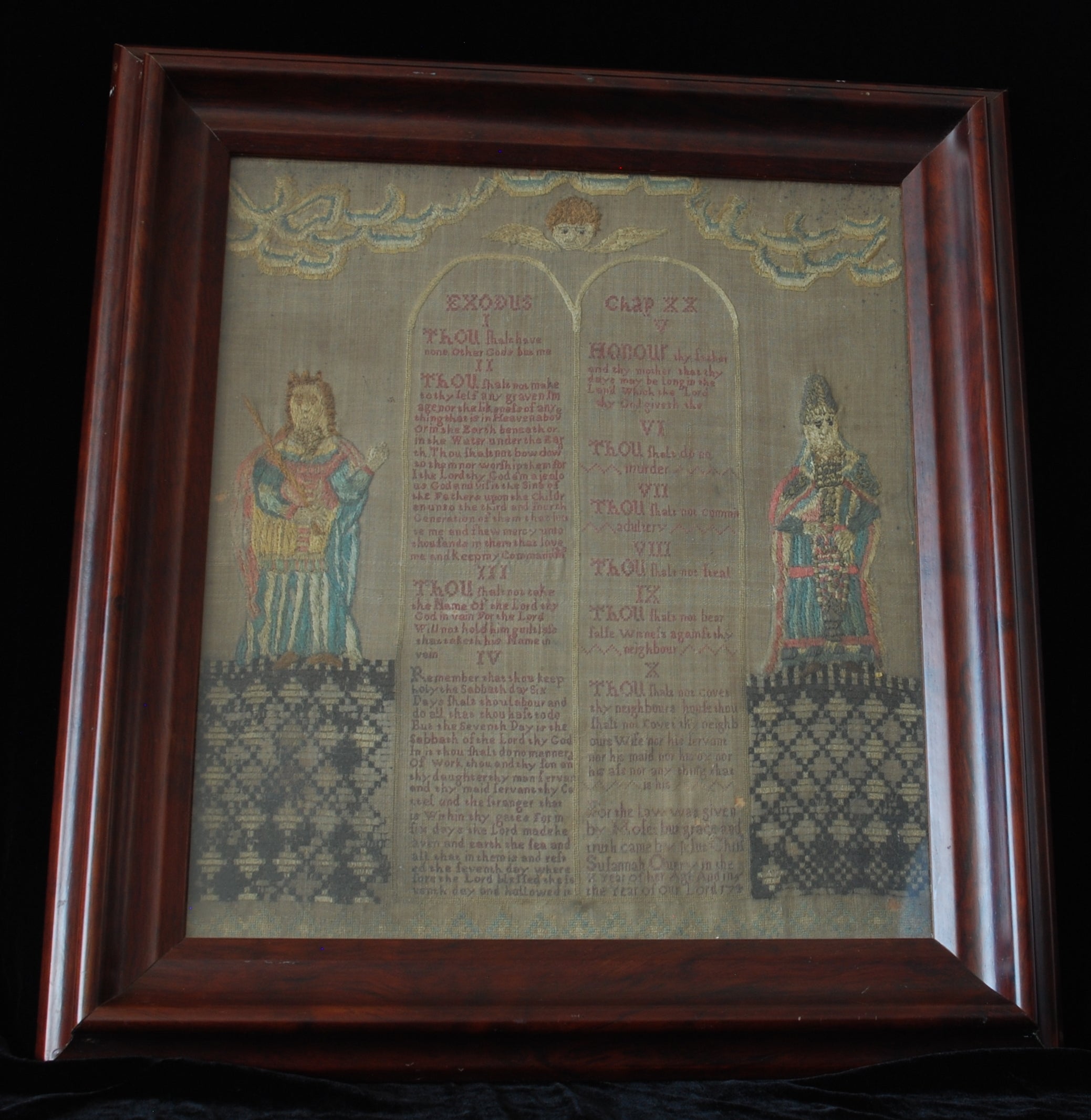 Sampler: Ten Commandments – Etruria Antiques Gallery