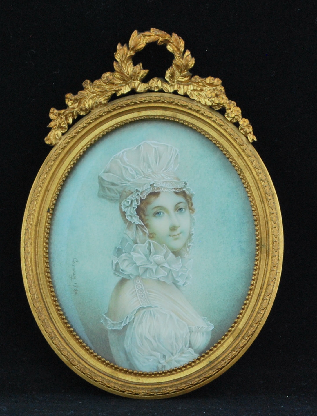 Oval portrait miniature of a lady, signed Cosway – Etruria Antiques Gallery