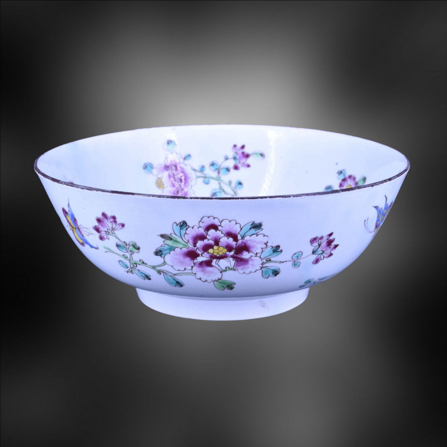 Famille Rose Slop Bowl – Etruria Antiques Gallery